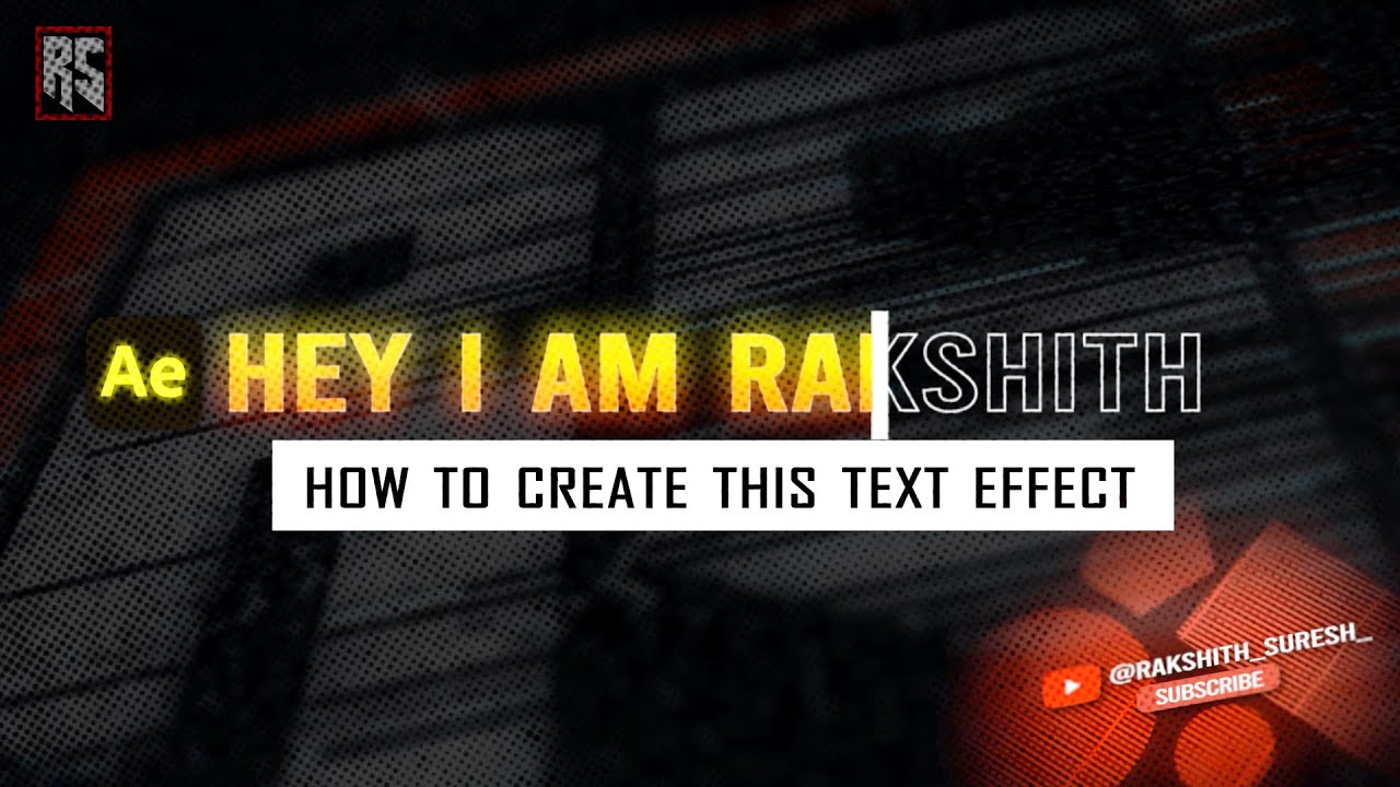 How to Create this text effect || After effects tutorial - YouTube
