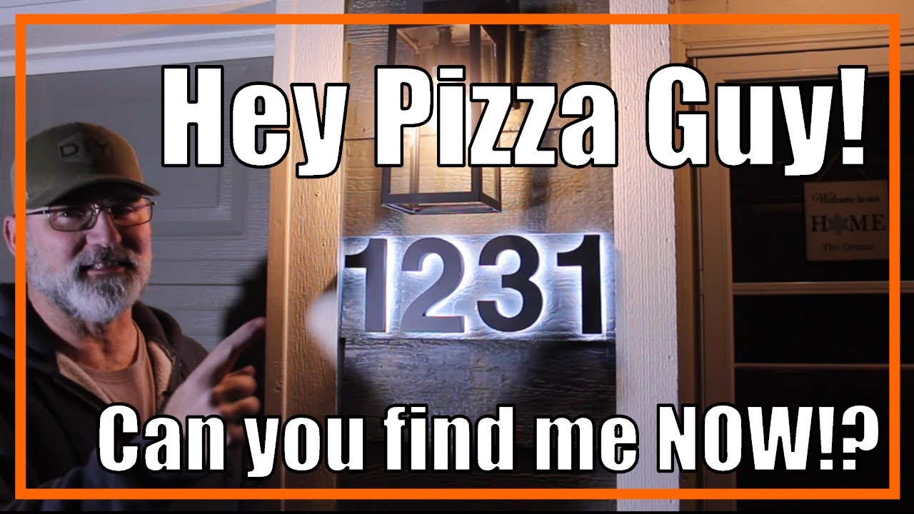 Illuminated LED Address Numbers! | You can see them in the DARK! - YouTube