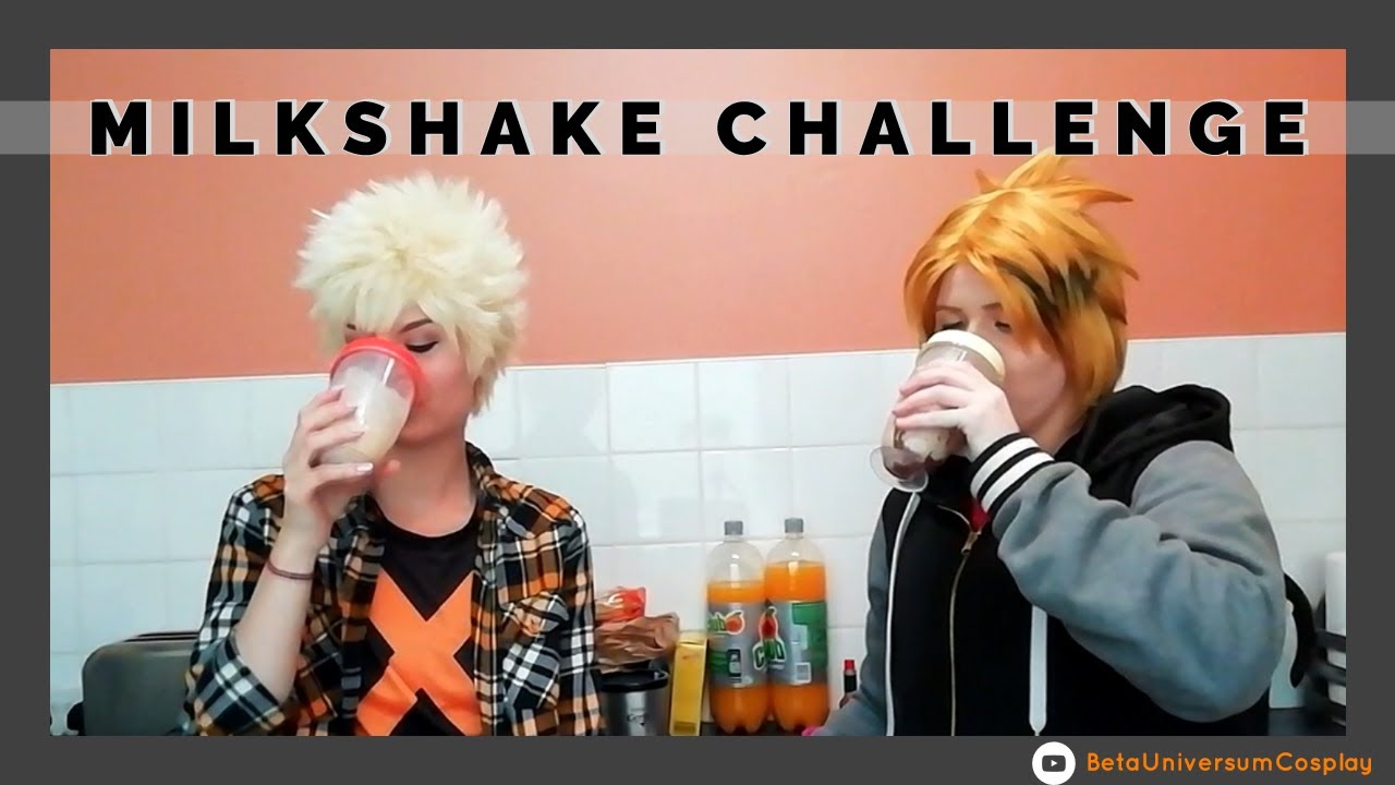 Smoothie/Milkshake challenge [Bakugou and Kaminari] Boku no Hero ...