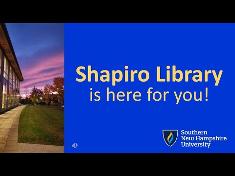SNHU Library Adjunct Orientation Video 2023 - YouTube
