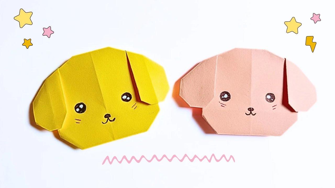 How to Make Origami Head Dog| Tutorial for a Cute Paper Dog - YouTube