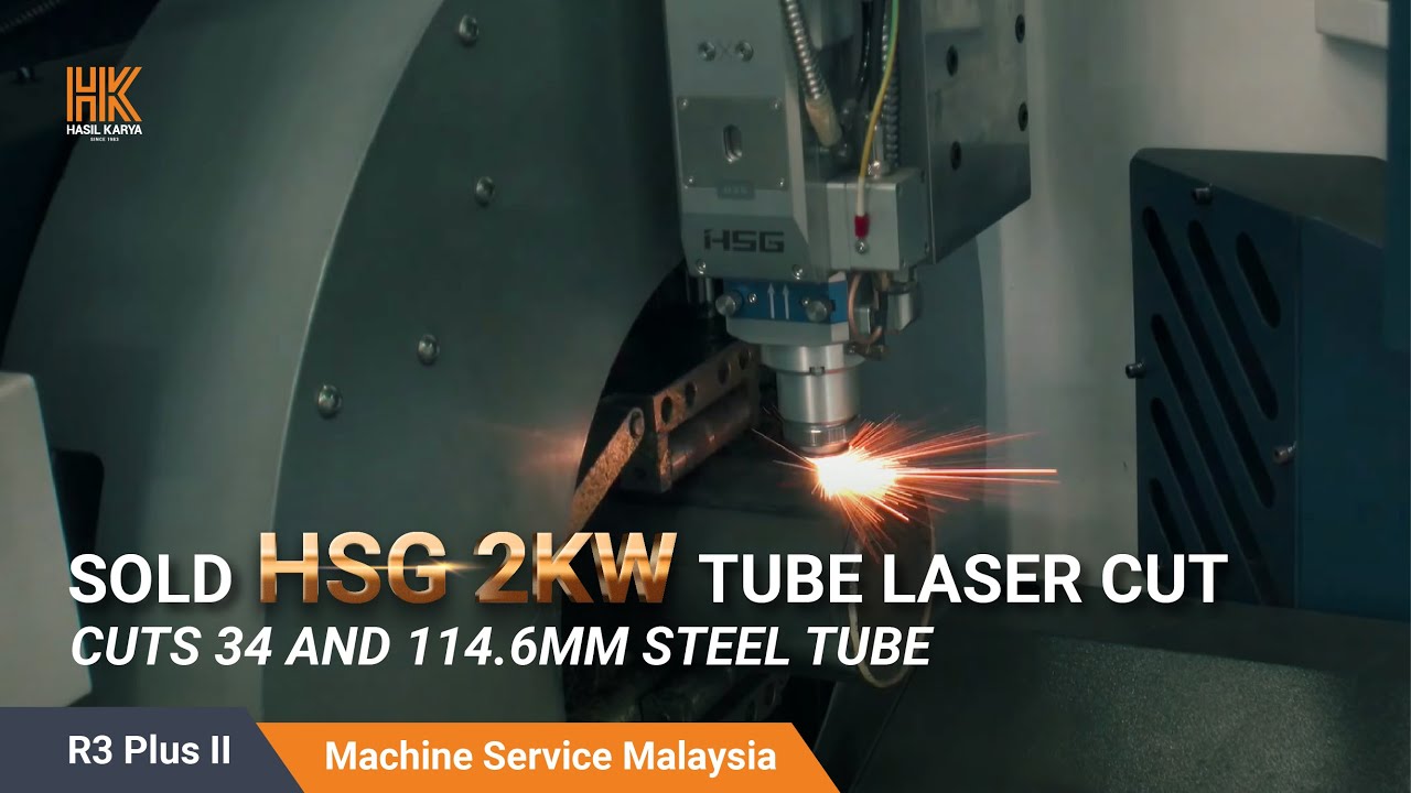 Sold HSG 2kW Tube Laser Cut, R3 Plus II | Cuts 34 and 114.6mm Steel ...