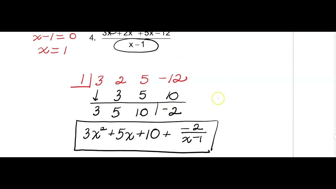 AH - 7.5 Day 2 - Poly Division (Synthetic Division) - YouTube
