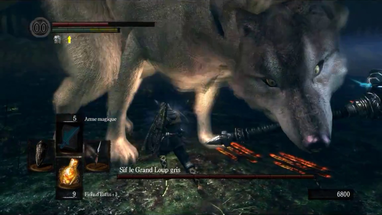 Dark Souls Sif Boss Fight (early) - YouTube