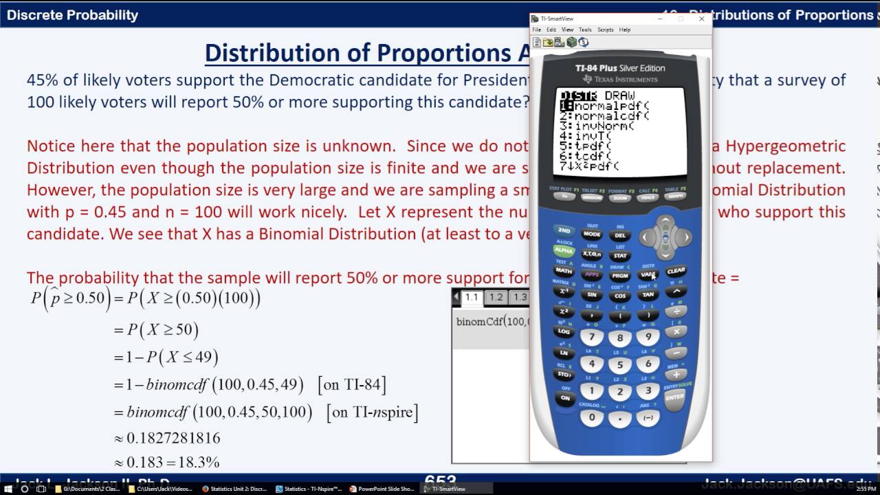 Statistics 2.16.2 Distributions of Proportions Applications - YouTube