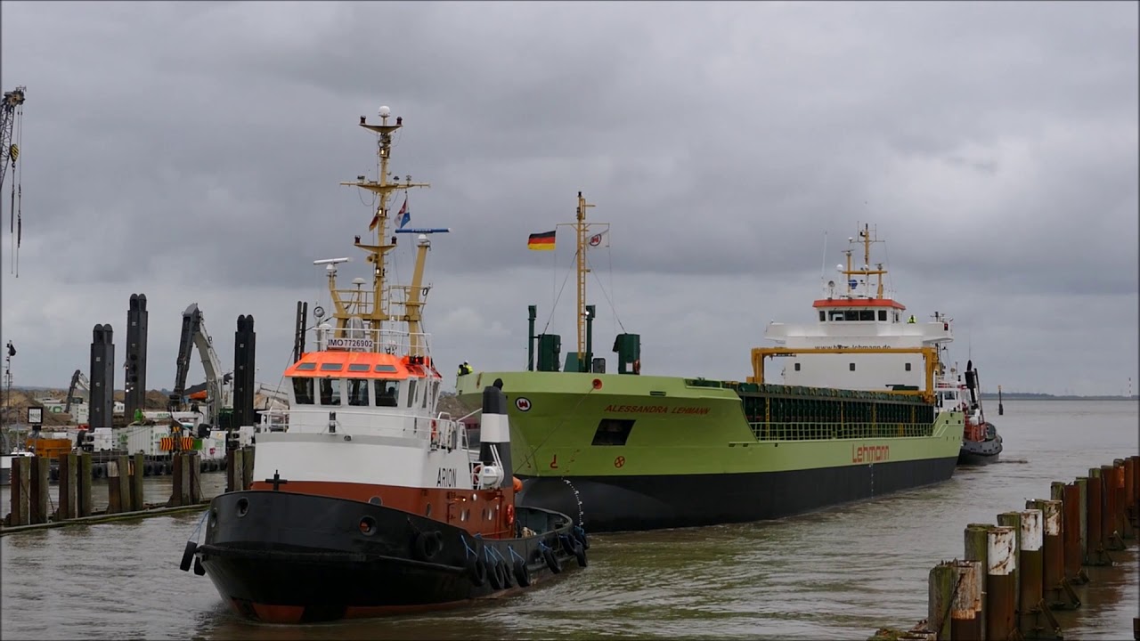 Tug's "ARION" & " BUGSIER 19" with coastal motor ship "ALESSANDRA ...