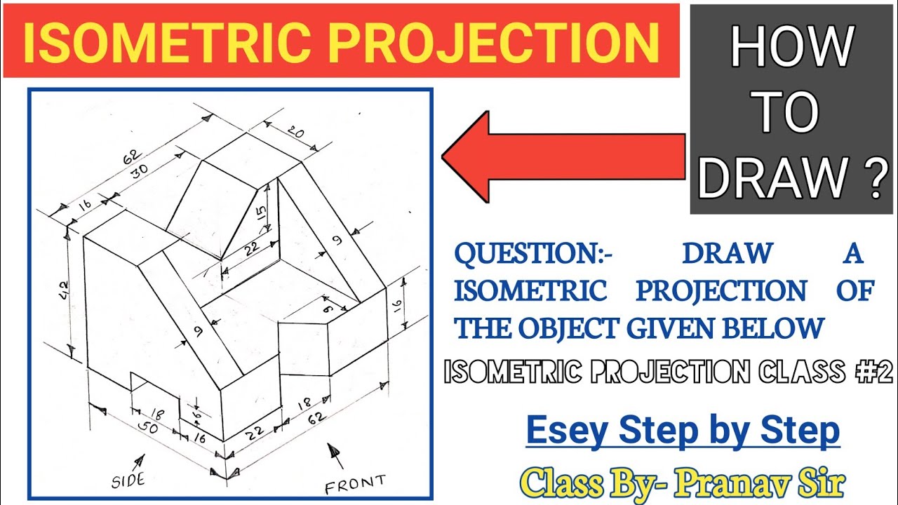 How to draw Isometric Object || Object को Isometric Projection में कैसे ...