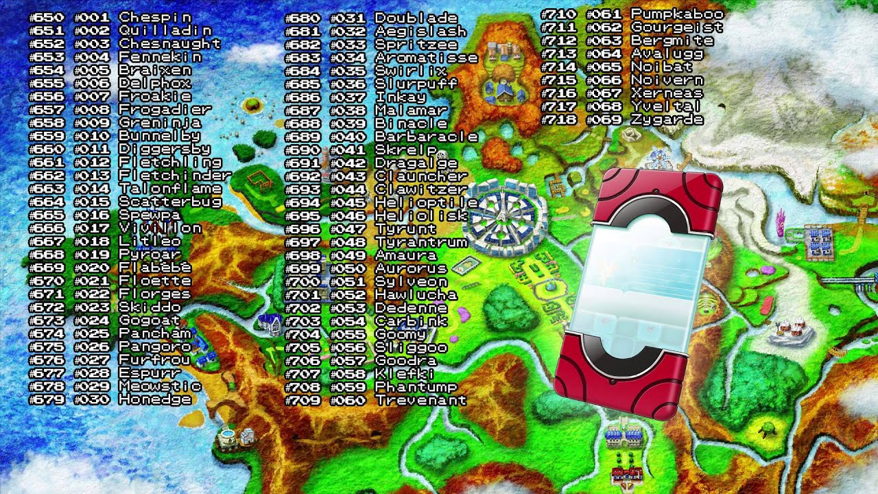 Pokemon X and Y [6 Gen Pokedex completed] - YouTube