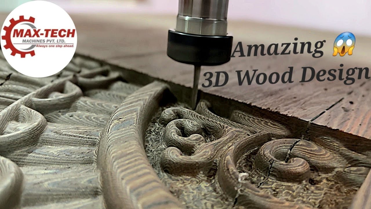 3D Wooden Design created by CNC Router Machine - YouTube