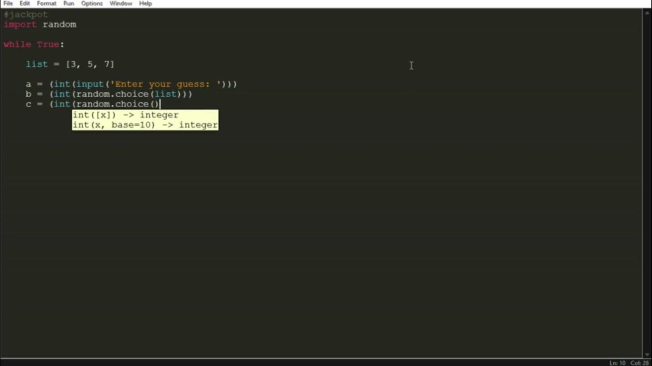 Jackpot Game with just 20 lines of python! - YouTube