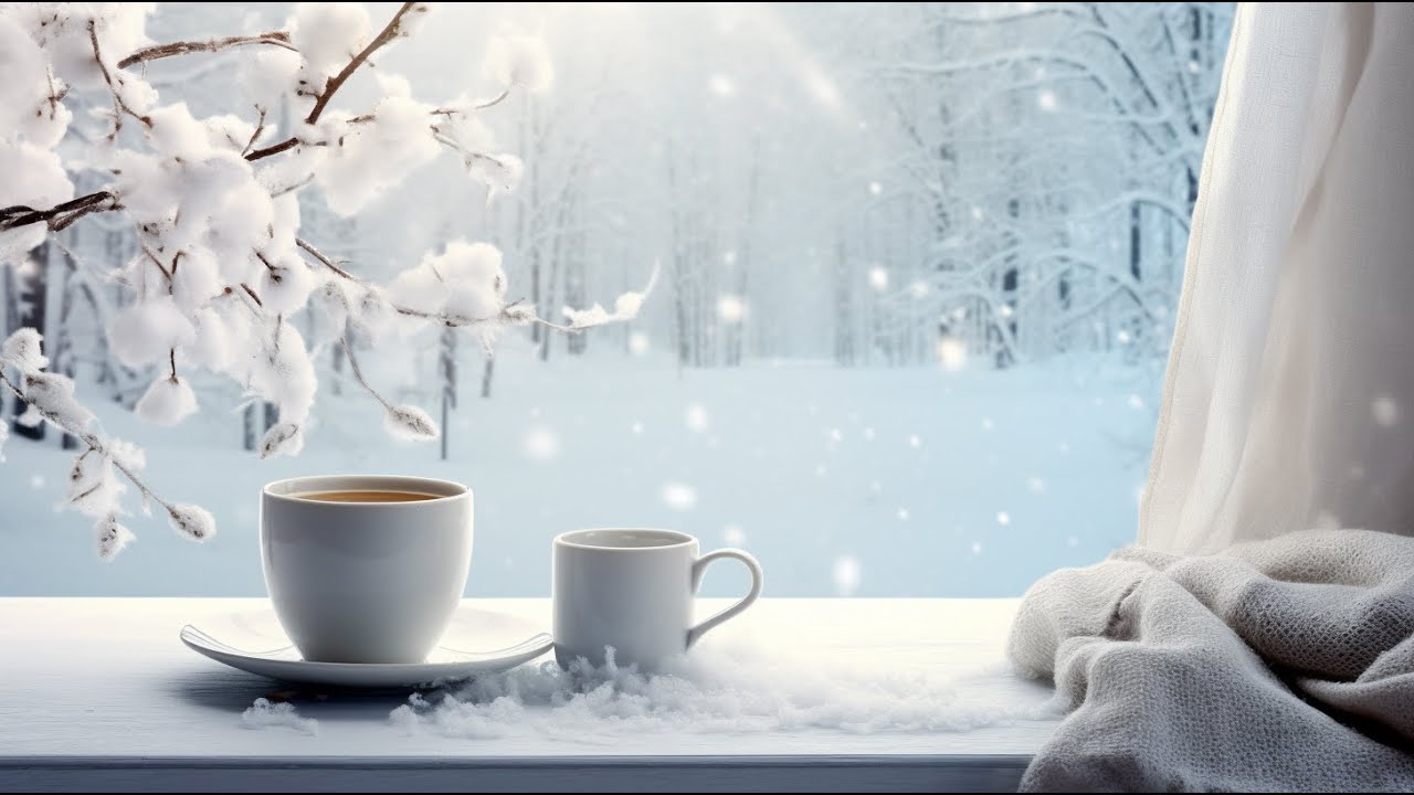 Winter Dreamscape: Beautiful Snow Scene with the Most Serene Piano ...