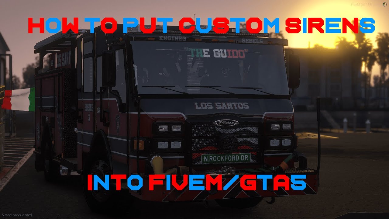How to add Custom Sirens into Fivem/GTA5 - YouTube