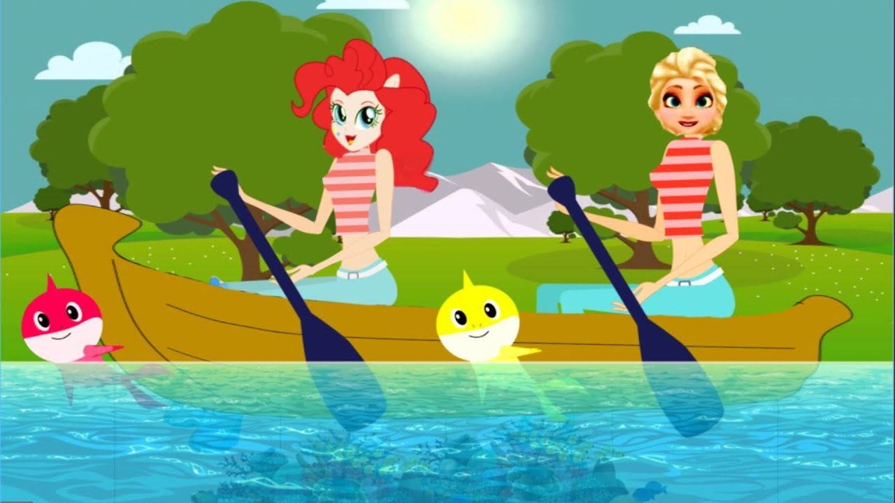 Row Row Row Your Boat Lyrics Karaoke Kids Song | MLP | Pinkie Pie Boat ...
