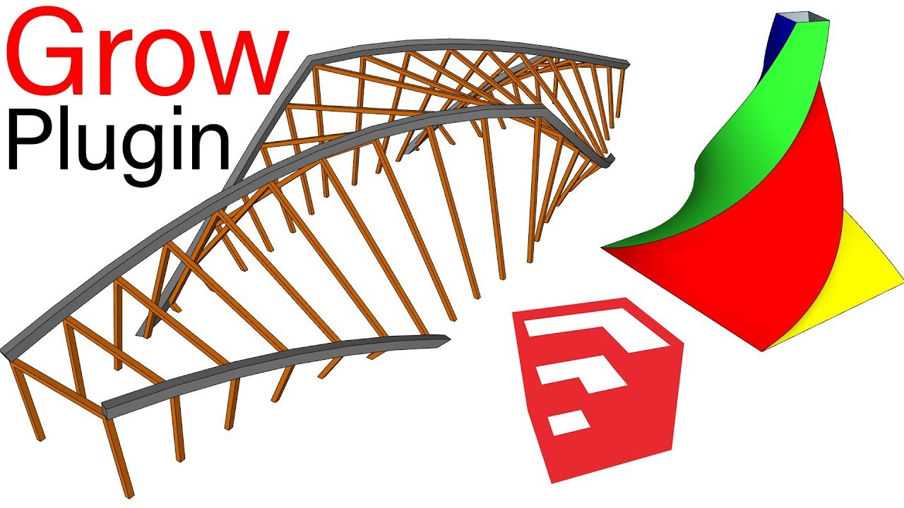 Move Copy Rotate & Scale Together With Grow Plugin in SketchUp | Part 2 ...