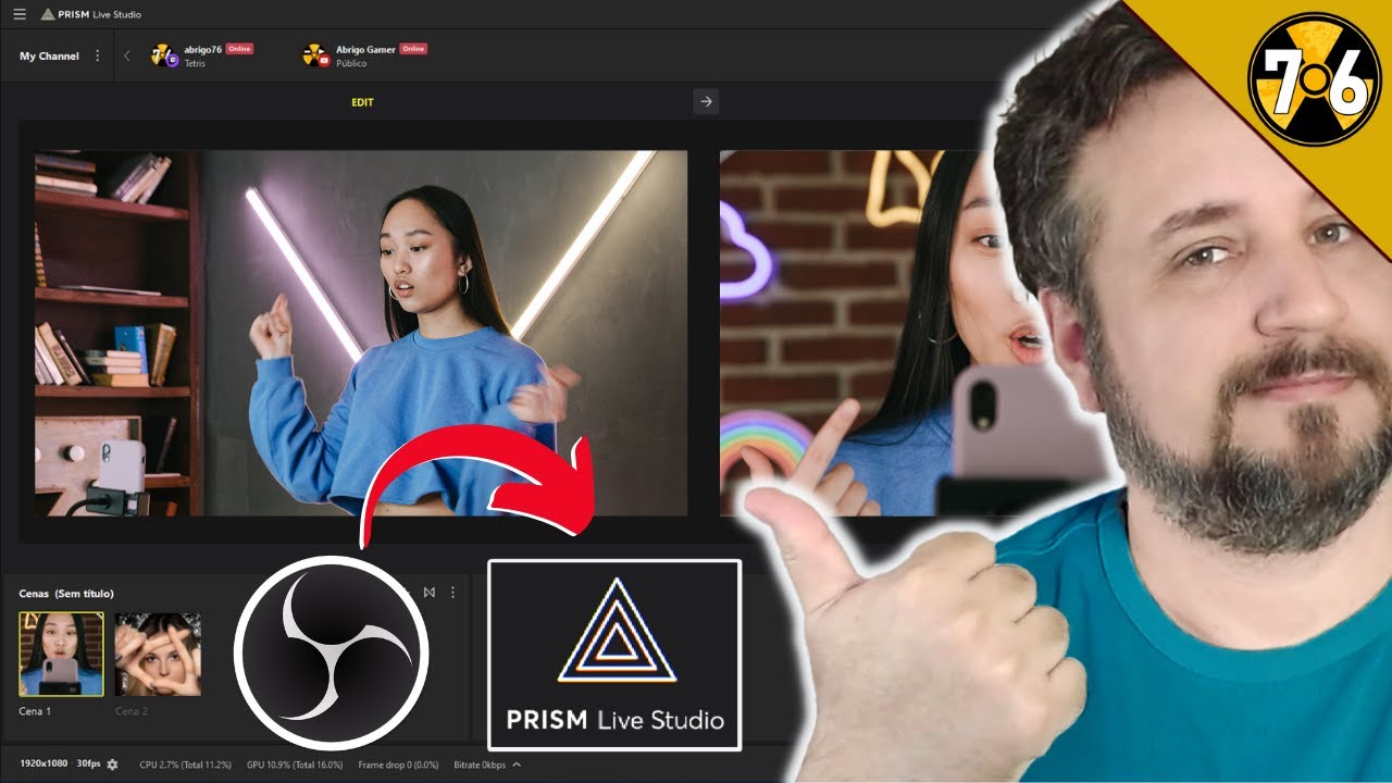 PRISM LIVE STUDIO, UM OBS COM MULTI STREAMING, CHAT UNIFICADO E ...