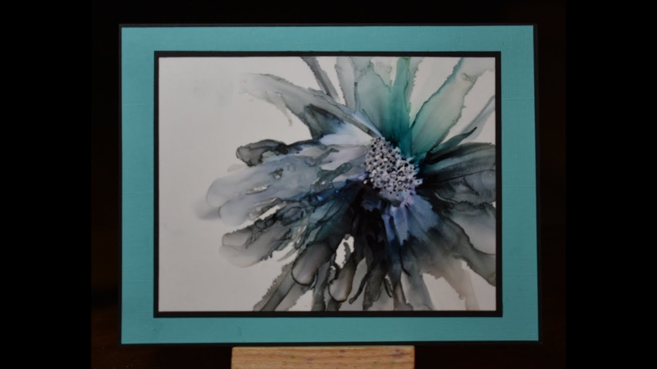 Mermaid Flower: An alcohol ink tutorial - YouTube