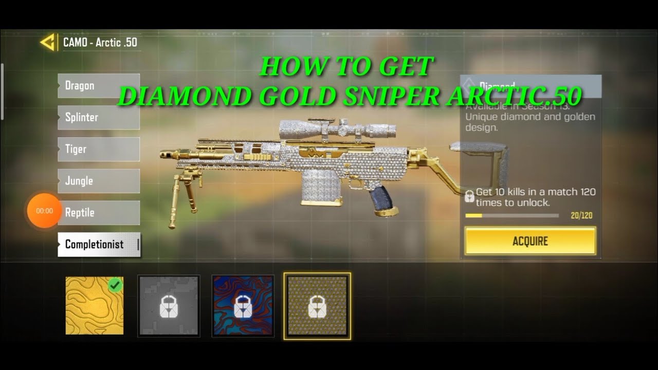 How get DIAMOND and GOLD SKIN CALL OF DUTY MOBILE BEST LOUDOUT ARCTIC ...