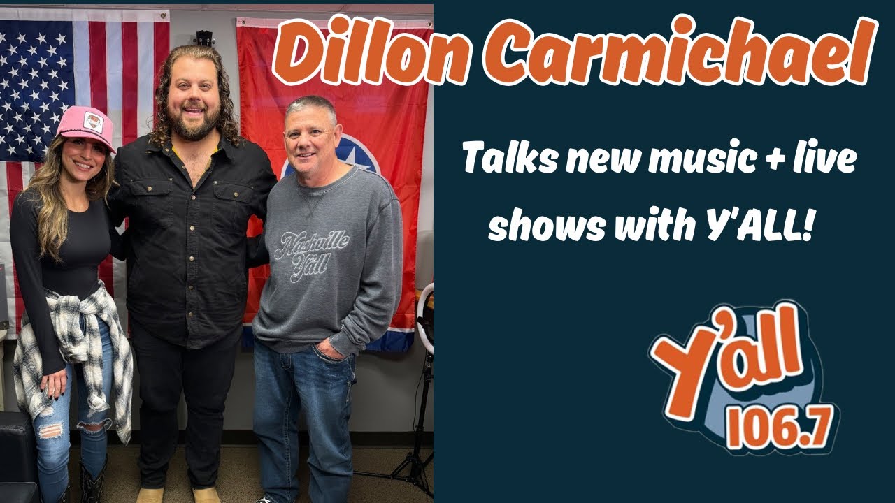 Dillon Carmichael Talks New Music & Touring with Y'ALL 106.7! - YouTube