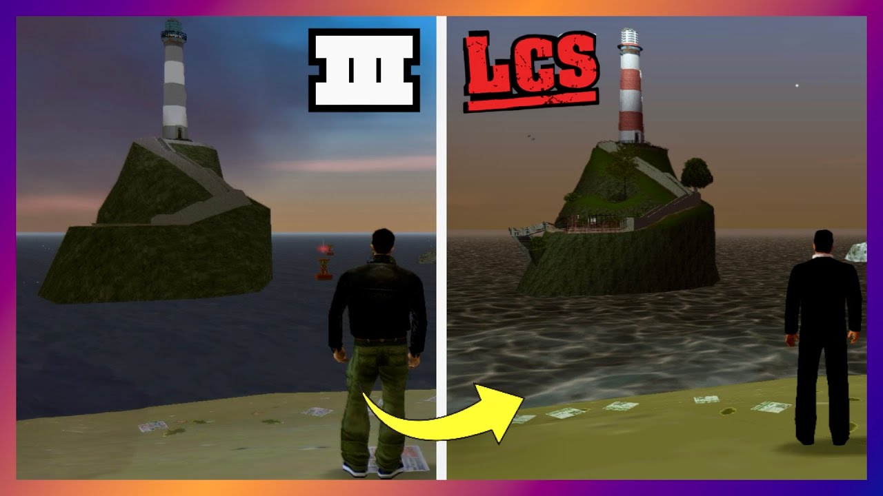 GTA 3 vs GTA Liberty City Stories - MAP COMPARISON - YouTube