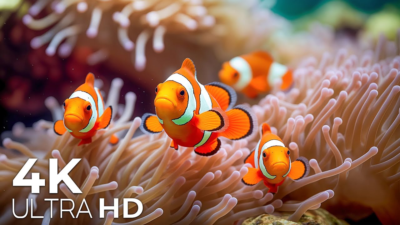 4K Amazing Aquarium for Relaxation 🐠 Relaxing Oceanscapes - Sleep ...