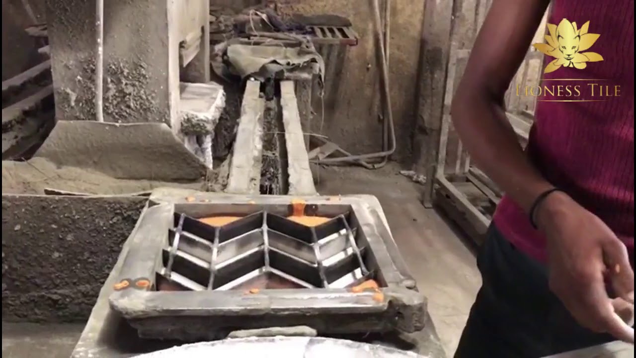 A Glimpse of Tile Making Process | Lioness Tile, Bagru, India - YouTube