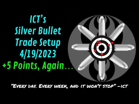 ICT Silver Bullet Trade Setup 4/19/2023: +5 Points, Again. - YouTube