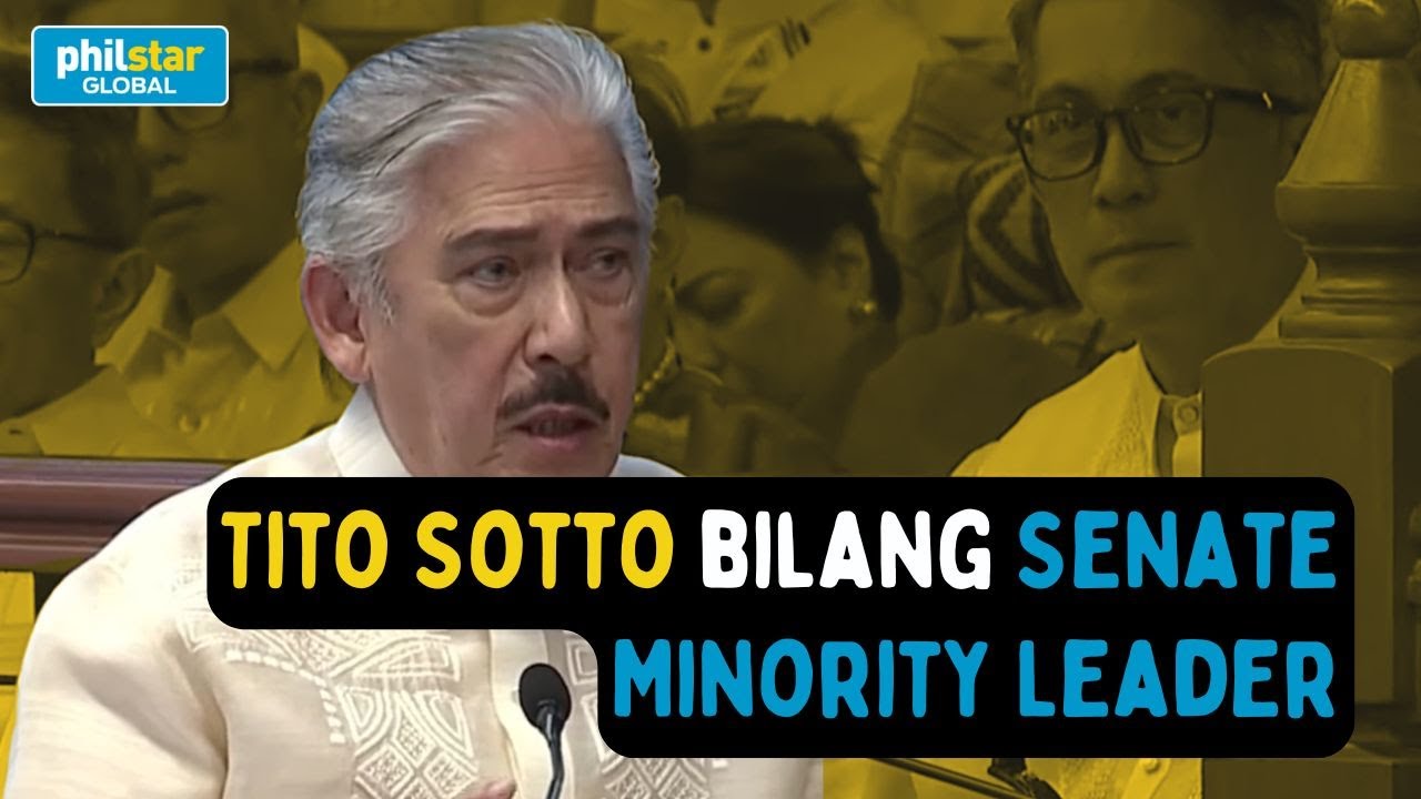 Sen. Tito Sotto itinalaga bilang Senate Minority Leader - YouTube