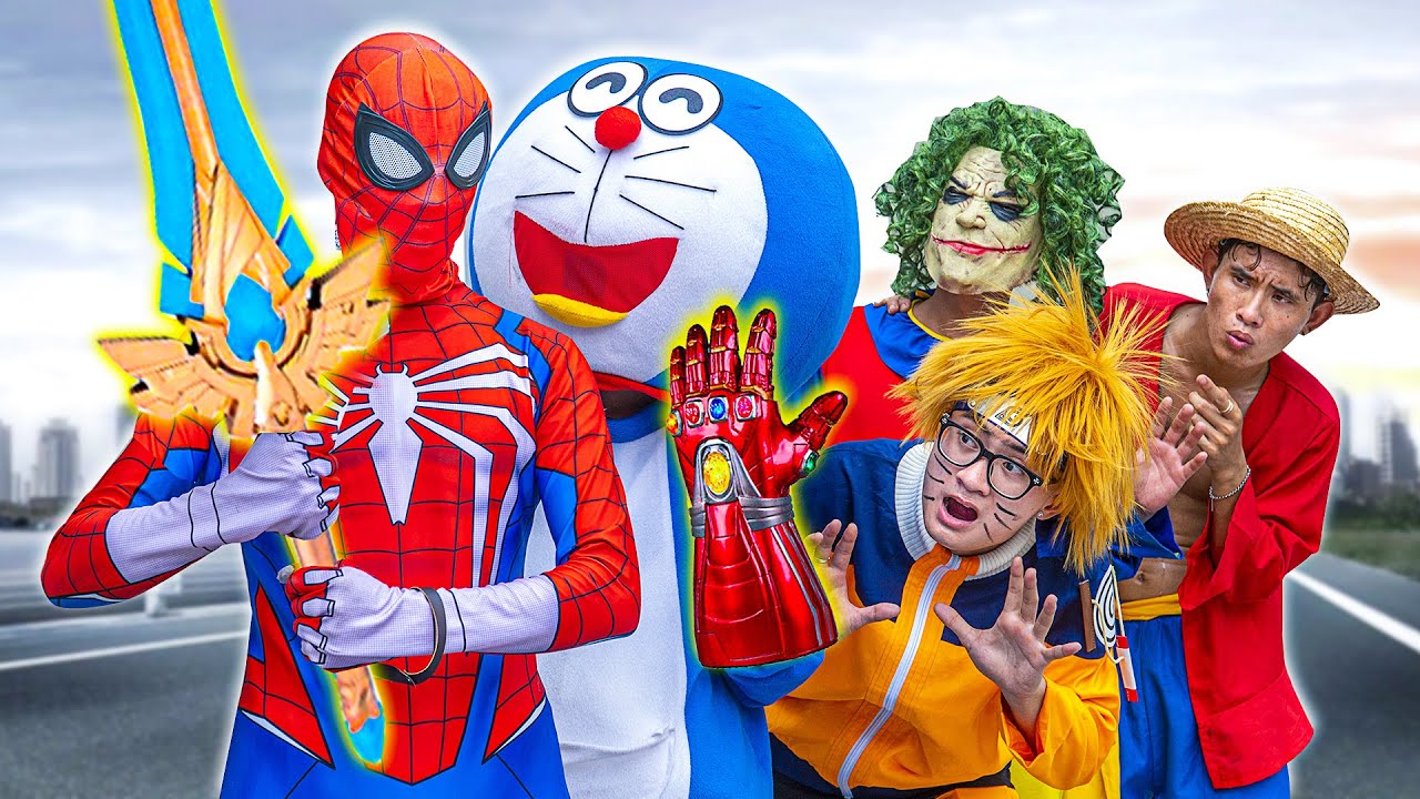 Doraemon New Episode| Spider-man, Naruto use Power Blade Fight Infinity ...