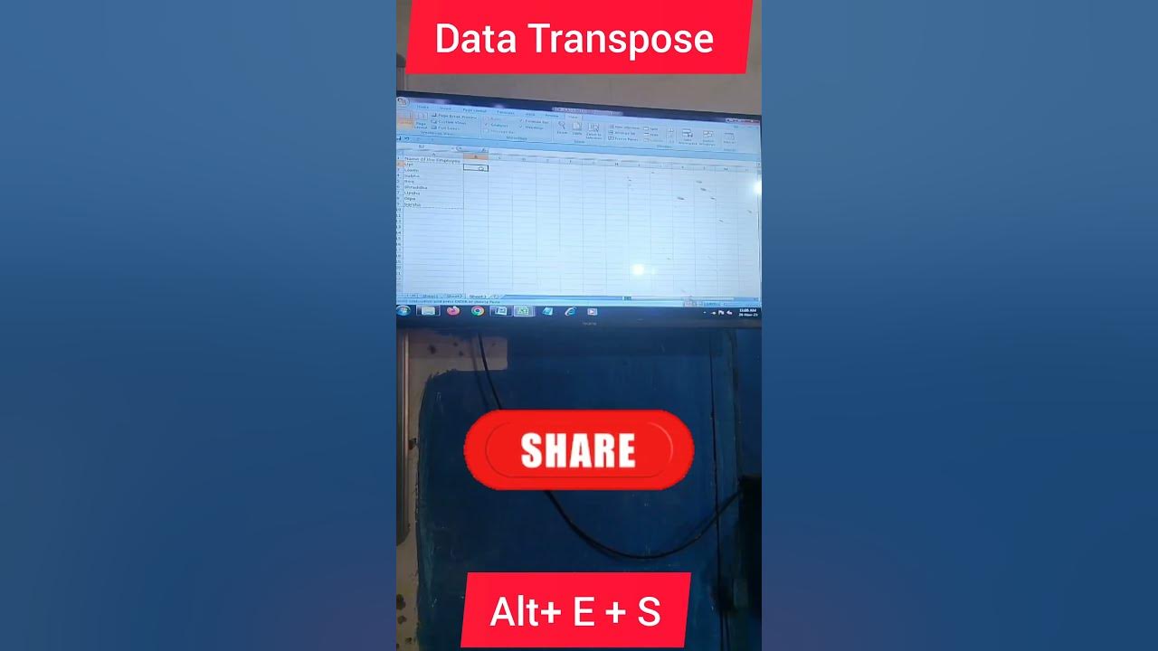 How To Use Data Transpose In Excel youtubeshorts Tricks youtubevideo how-to-use-data-transpose-in-excel-youtubeshorts-tricks-youtubevideo