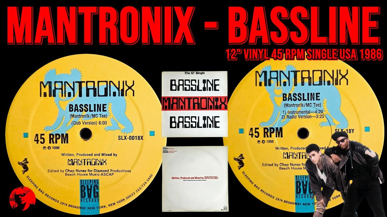 Mantronix - Bassline (12" Vinyl Single 45 RPM USA 1986) - YouTube