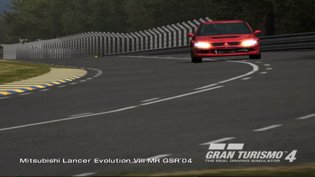 Gran Turismo 4 Arcade Mode #1 Mitsubishi Lancer Evolition 8 MR GSR 04 ...