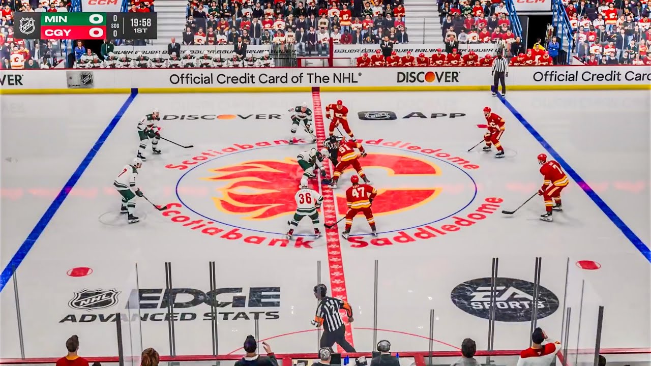 Calgary Flames vs Minnesota Wild 4/11/2025 NHL 25 Gameplay - YouTube