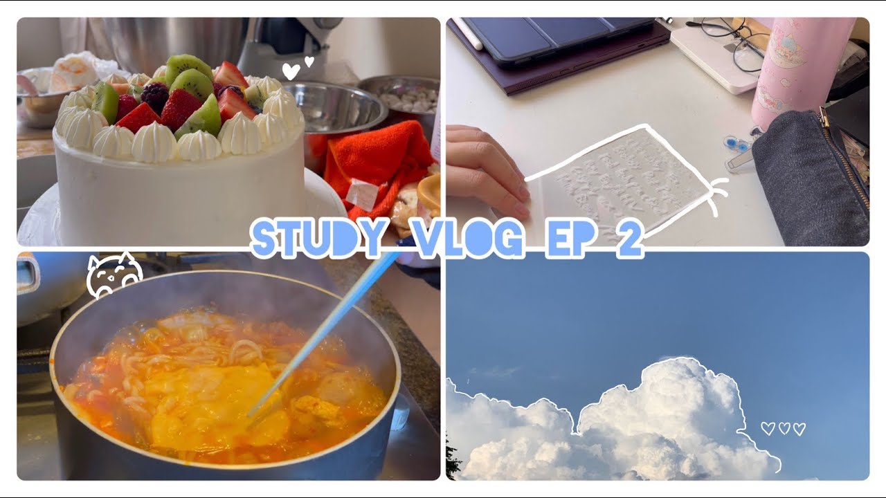【ASHLEY VLOG】Study vlog episode 2 ️preparing for 2023 GCSE/cake ...