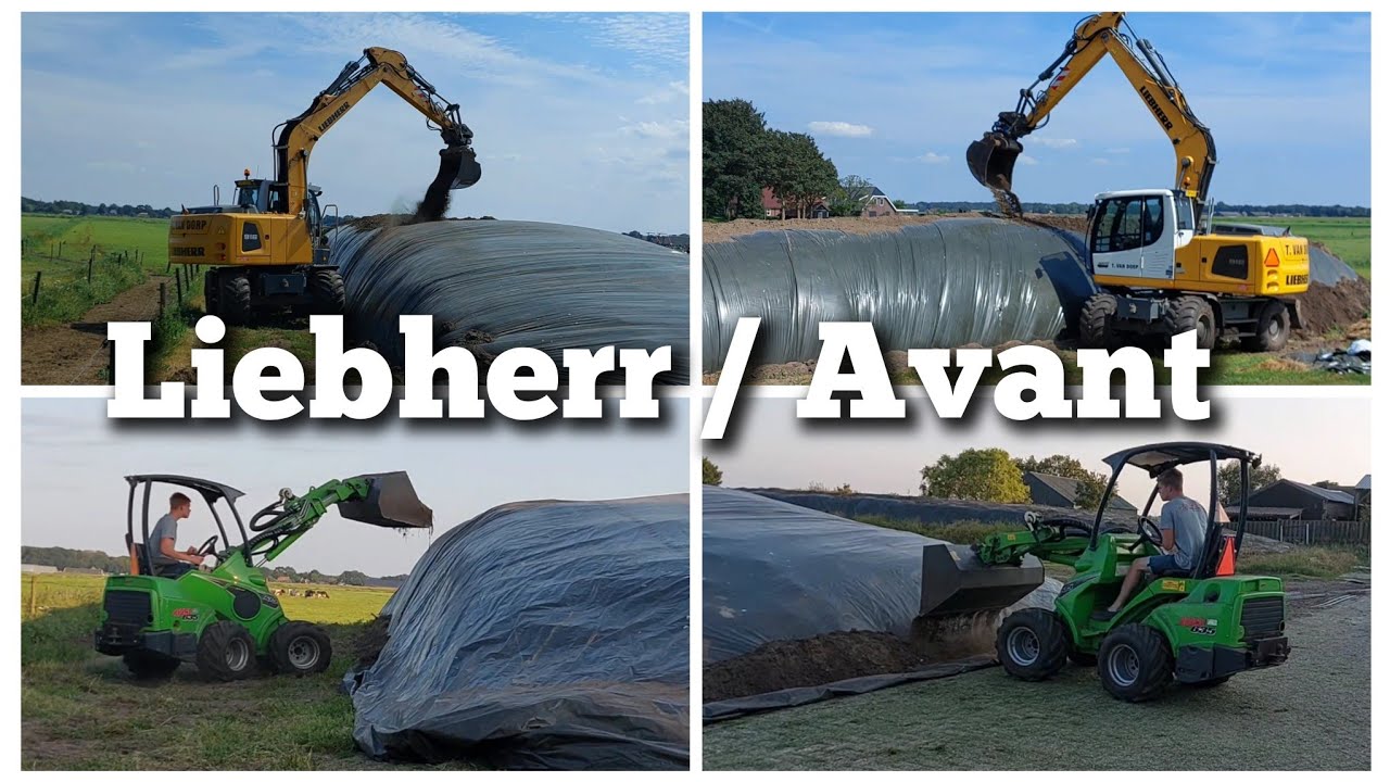 Bult kuilgras inspitten met AVANT en LIEBHERR | Boer Gerrit vlogt - YouTube