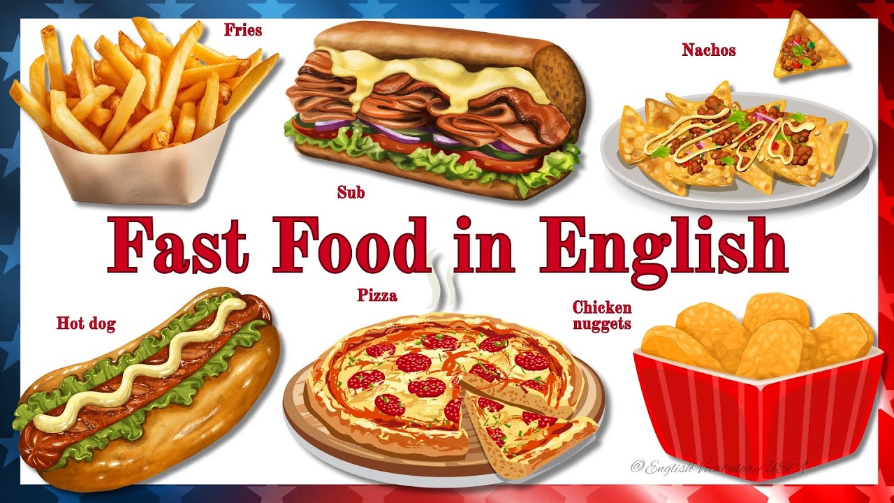 30 American Fast Food Words 🍔 | Learn Essential Vocabulary with ...