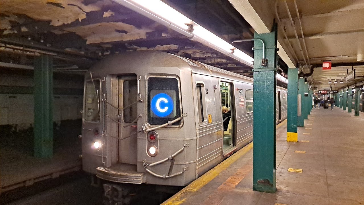MTA NYCT Subway: Manhattan Bound R68 (C) Train Subway Ride from Hoyt ...
