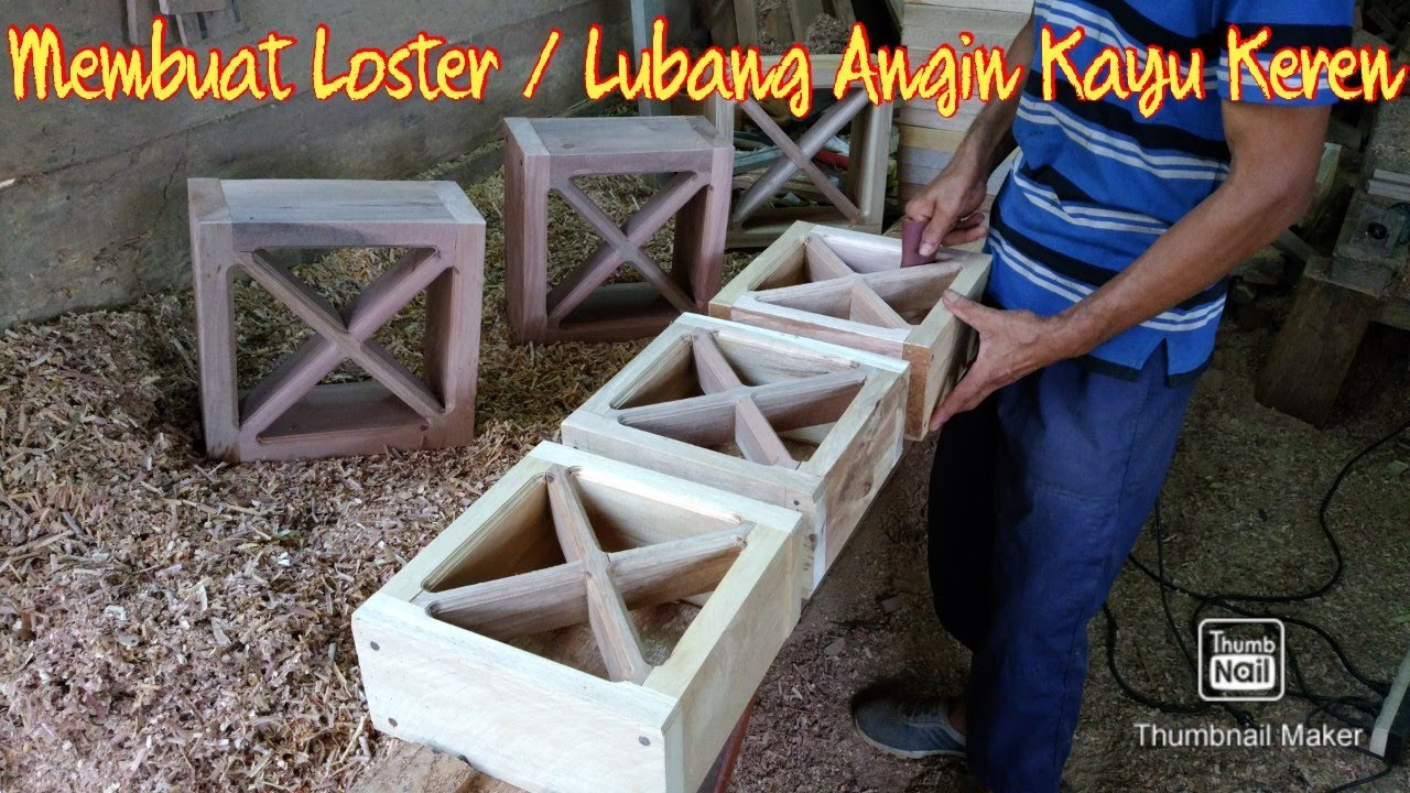 Membuat Loster/Lubang Angin Kayu Keren |DIY Ventilasi Udara Minimalis ...