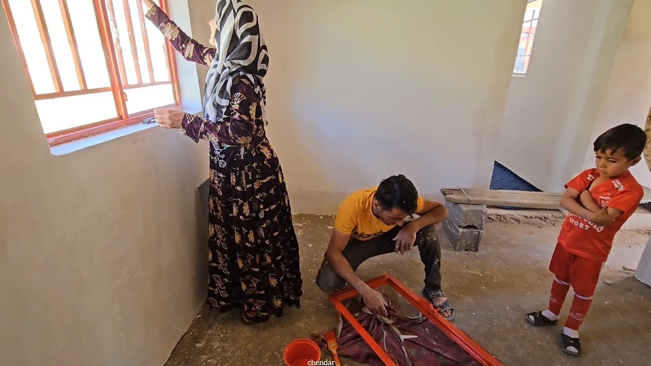 Plastering and Glass Installation Finished in Nomadic House - YouTube