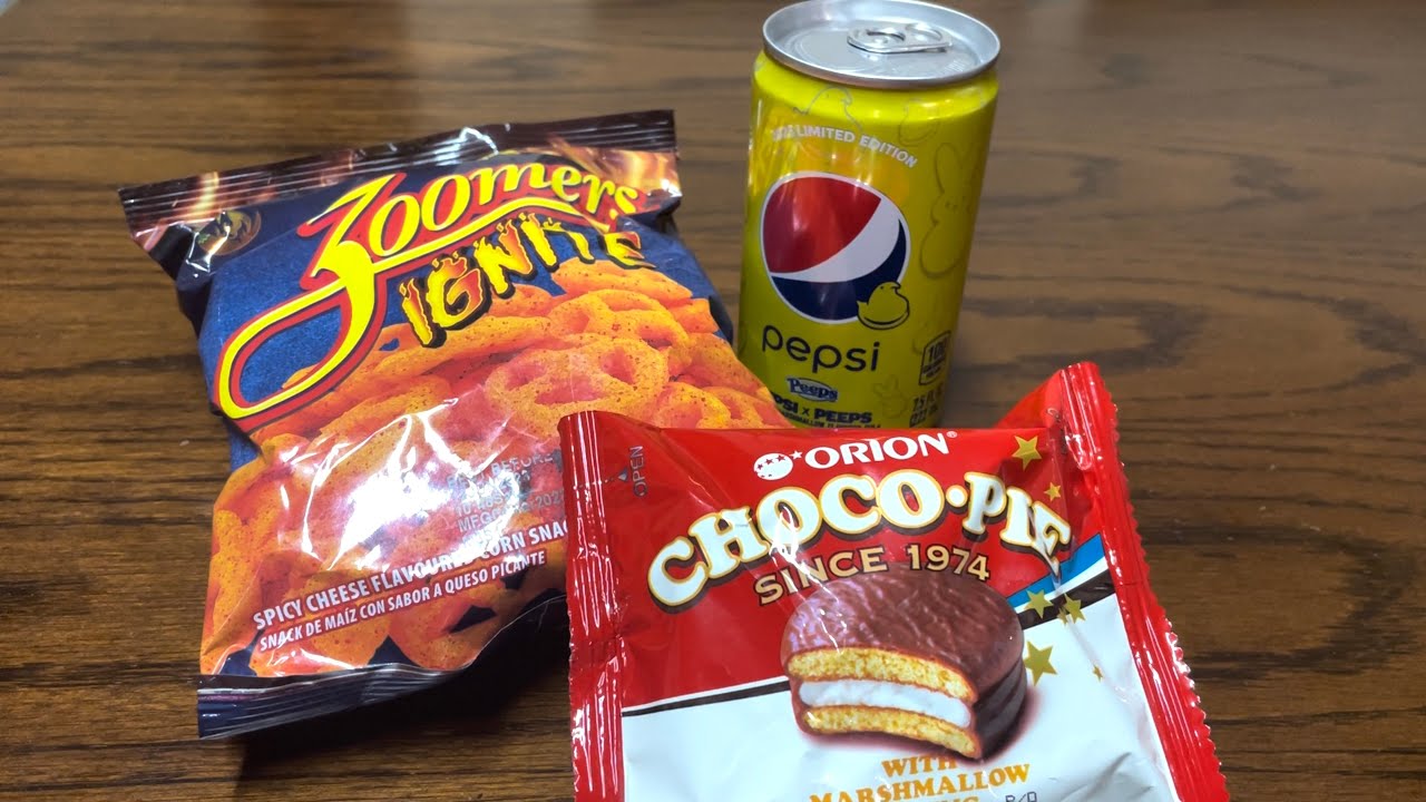 I tried Spicy Zoomers 🥵 & Pepsi x Peeps 😳 - YouTube