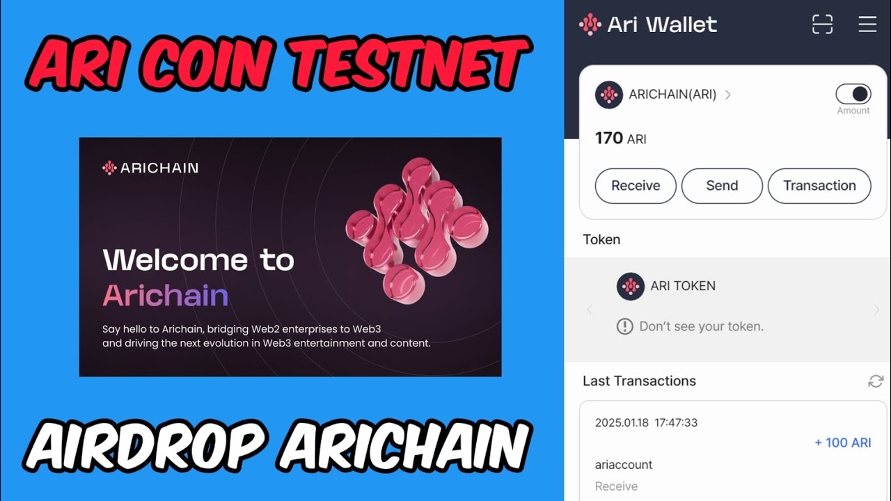 Airdrop Arichain Ari Wallet Dapatkan Ari Coin Testnet Setiap Hari - YouTube