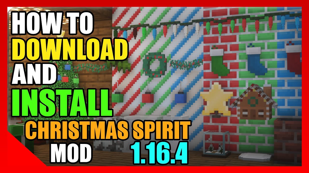 How To DOWNLOAD And INSTALL Christmas Spirit Mod Pack 1.16.4 - YouTube
