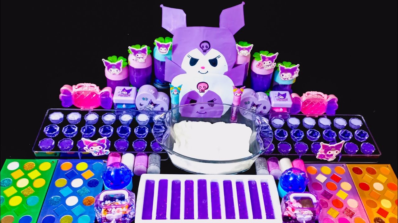 Mixing All My Slime into lipstick | Mixing Randon into Glossy Slime ...