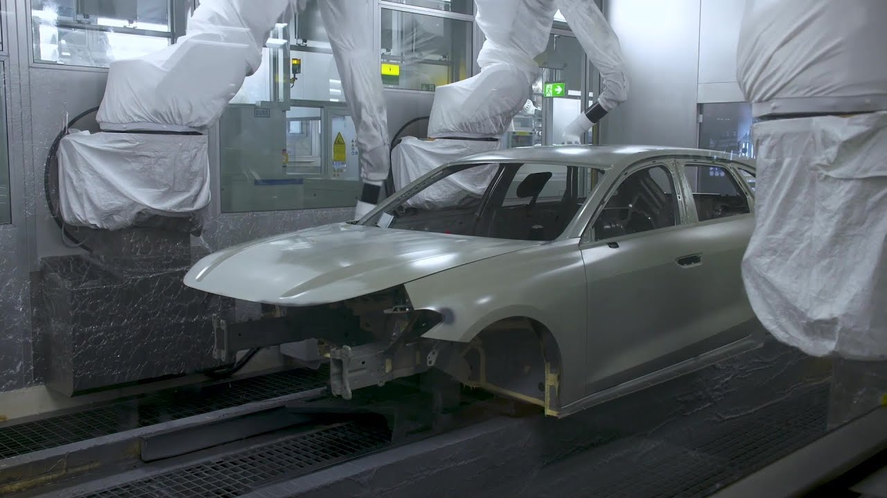 Audi A5 Production at Neckarsulm Site - Paint Shop - YouTube