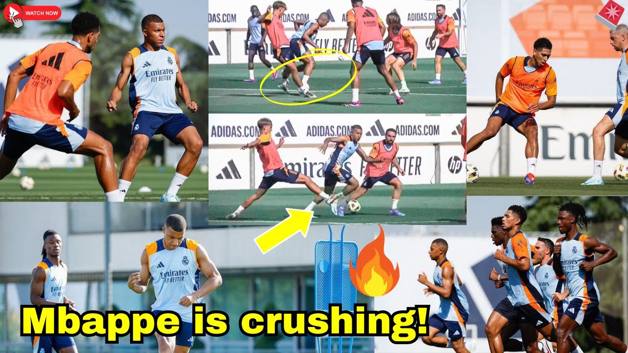 Mbappe’s Energy! 🔥 Kylian Mbappe’s Insane Drills & Skills at Real ...