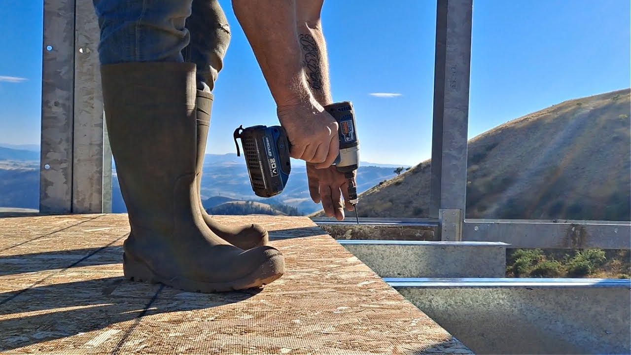 "Building an Off-Grid Cabin: Repurposing Steel Building Materials for ...