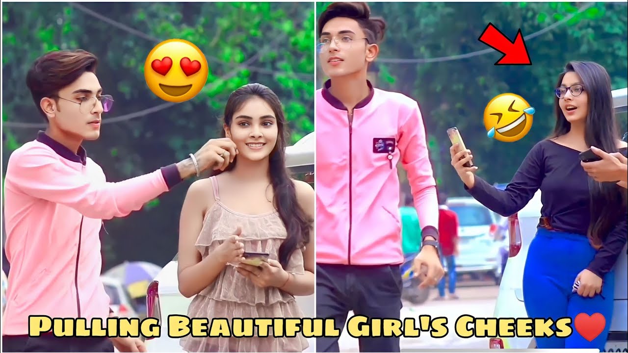 All Time Best Pulling strangers Cheeks Prank - YouTube
