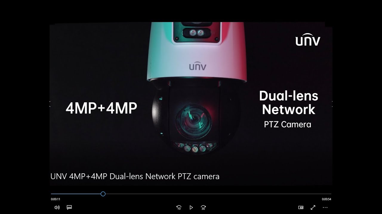 【Unboxing】UNV 4MP+4MP Dual lens Network PTZ camera - YouTube