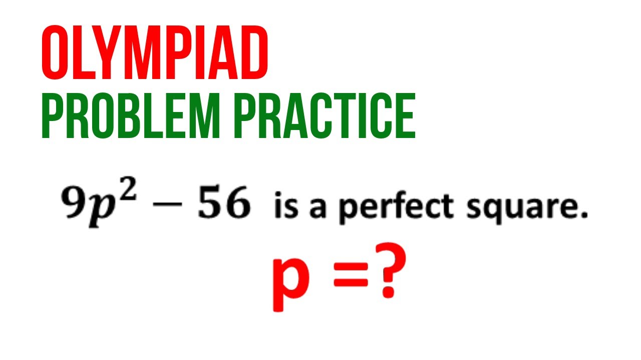 Perfect Square Condition problem I OLYMPIAD I SAT I MCAT I Xth I GRE I ...