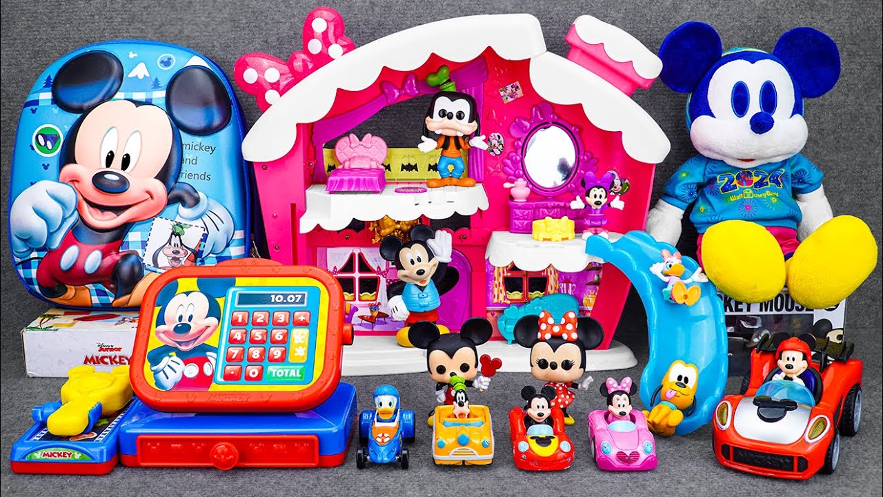 Satisfying with Unboxing Disney Mickey Mouse Funhouse Cash Register ...