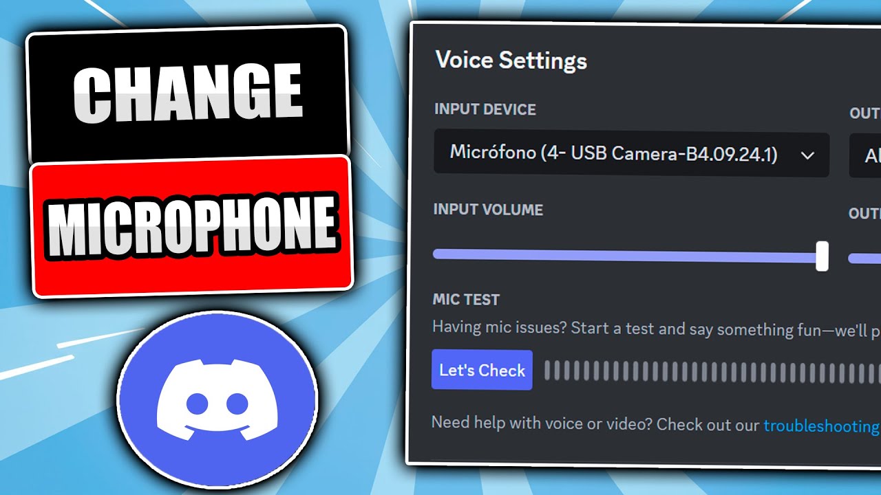 How to CHANGE MICROPHONE in DISCORD - YouTube